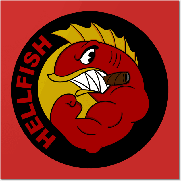 Flying Hellfish Tattoo - Hellfish - Posters and Art Prints | TeePublic